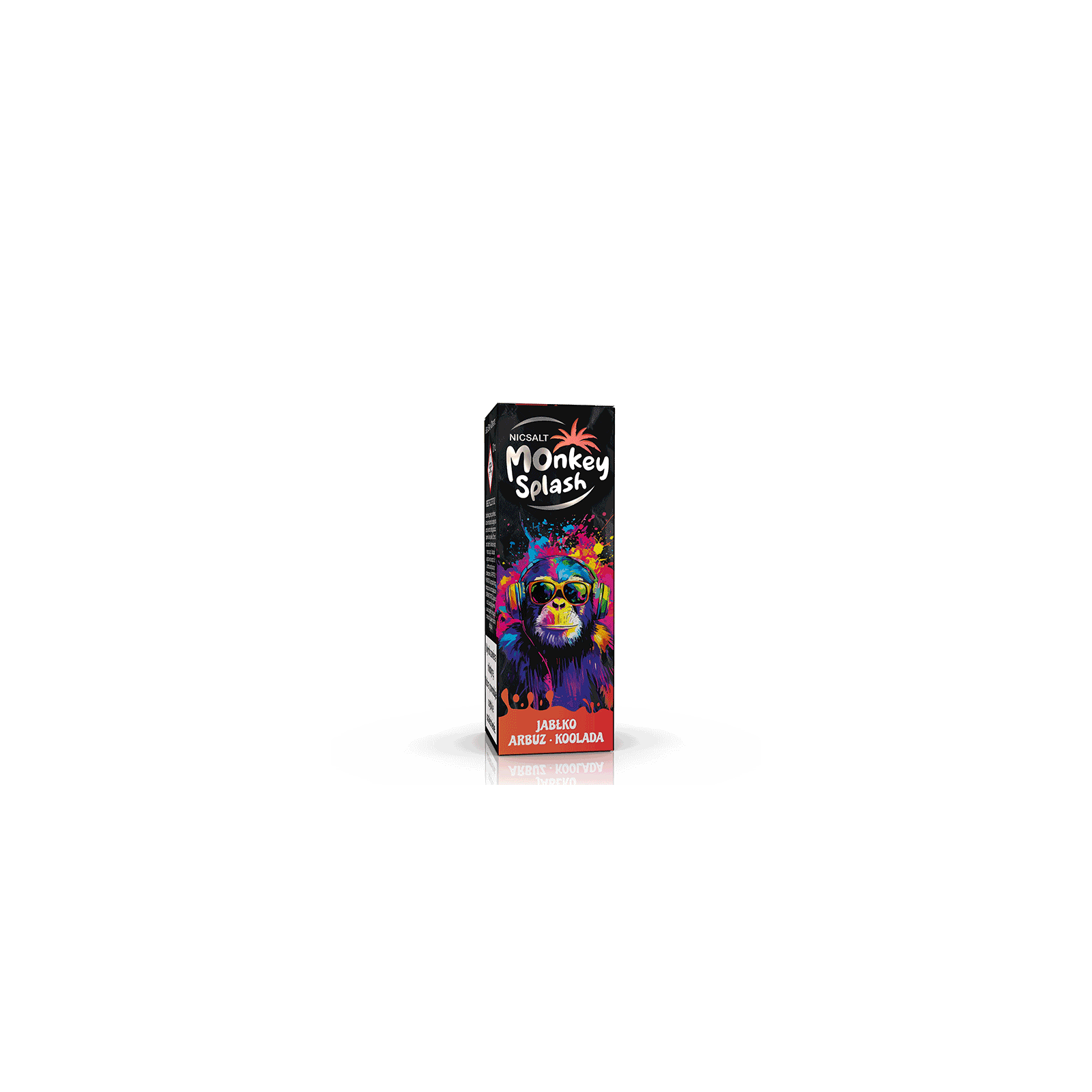 Liquid MONKEY SPLASH Salt 10ml - Jabłko Arbuz Cool 20mg/ml | Liquido